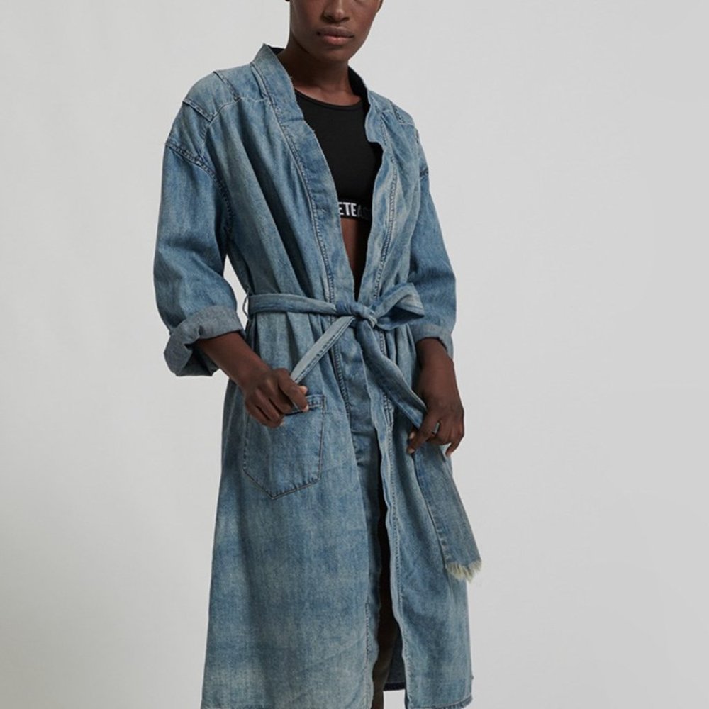 Rocky Chambray Robe - Gem